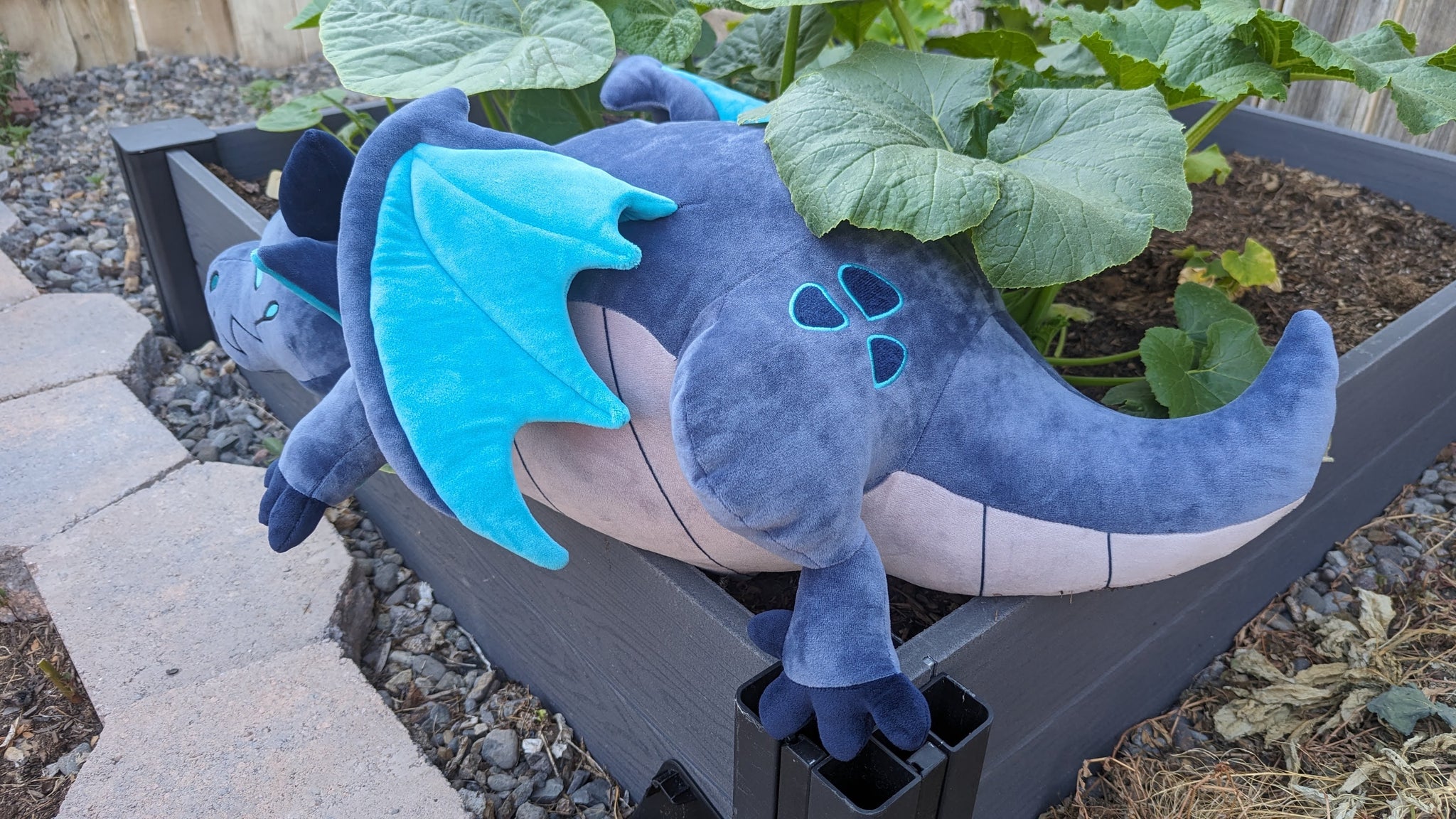 Sleepy Time Dragon - Deep Blue – Creep Cat Toy Company