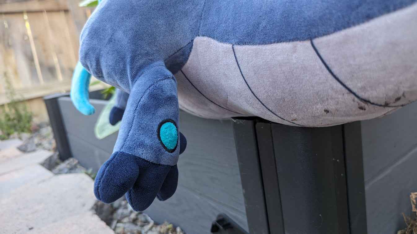 Sleepy Time Dragon - Deep Blue – Creep Cat Toy Company